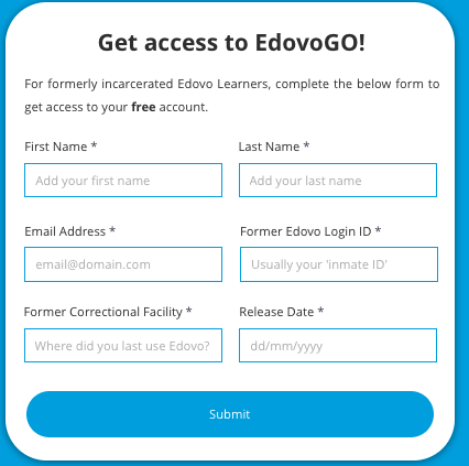 How to request an Edovo Go account
