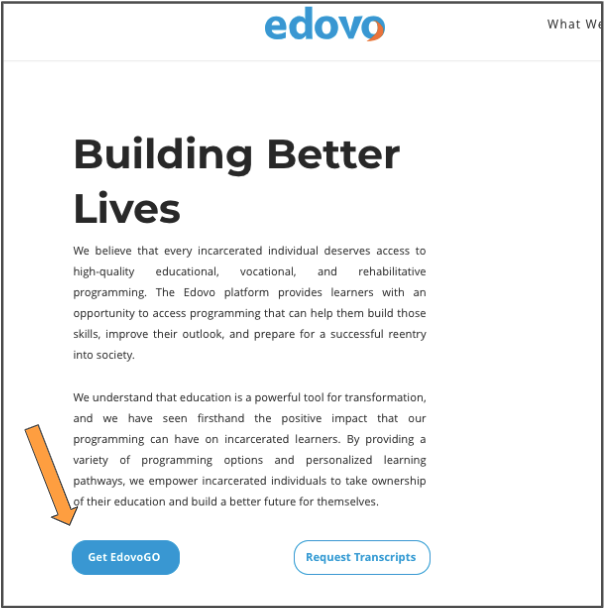 How to request an Edovo Go account